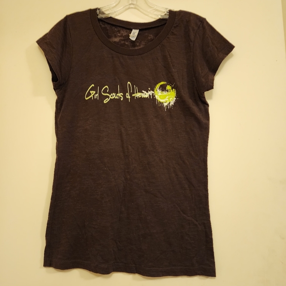 Girls Scouts of Hawaii | Tops | Girl Scouts Wispy Sheer Brown Shirt ...